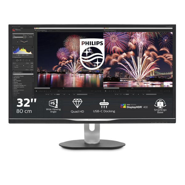 Philips P Line LCD Monitor with USB-C Dock 328P6AUBREB/00 - Clove ...