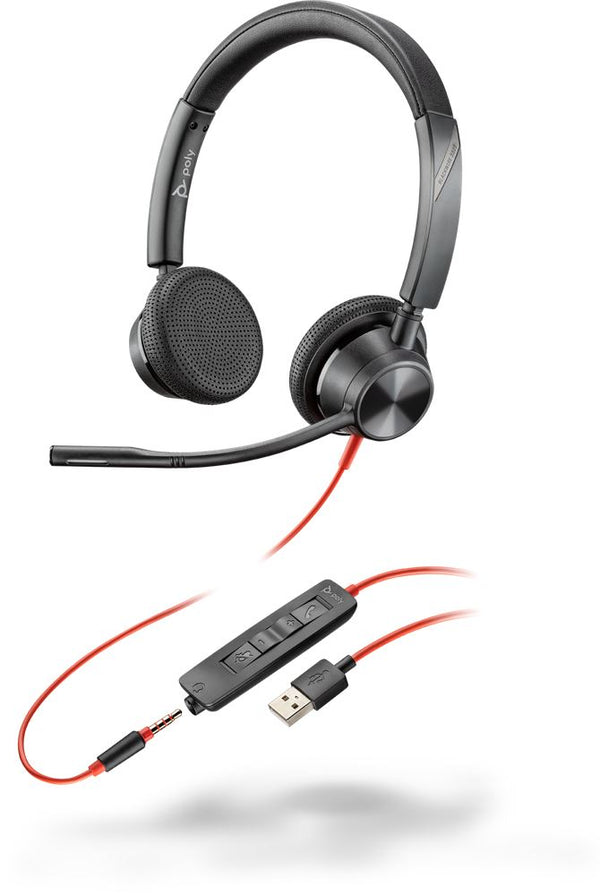POLY Blackwire 3325 Headset Wired Head-band Office/Call center USB Typ ...