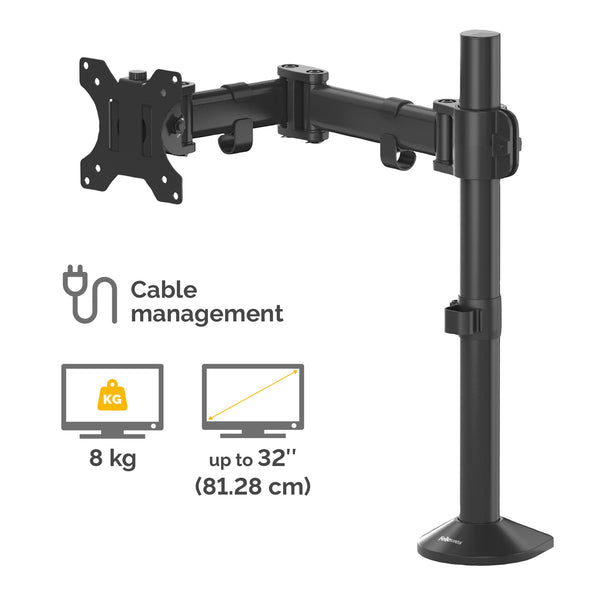 Fellowes Reflex Monitor Arm - 8502501 - Desk monitor mount for upto 81 ...