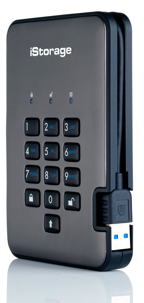 iStorage diskAshur PRO2 - Encrypted External hard drive in Graphite ...
