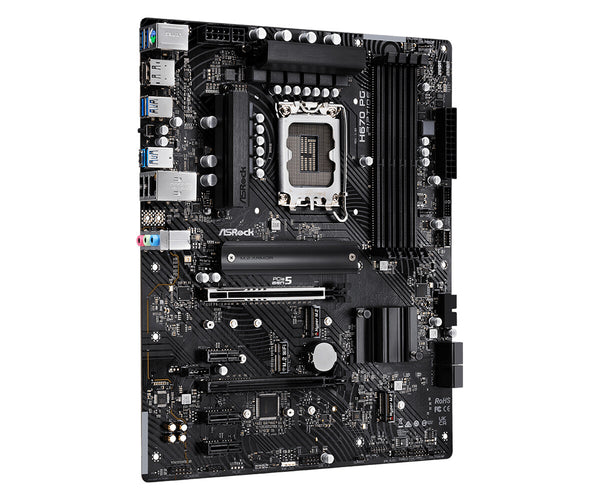 Asrock H670 PG Riptide ATX motherboard - Intel H670 LGA 1700 - Clove ...