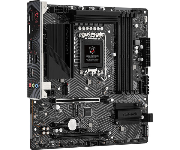 Asrock Z790M PG Lightning/D4 micro ATX motherboard - Intel Z790 LGA 17 ...