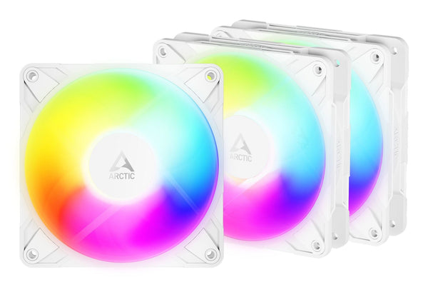 ARCTIC Freezer P12 Pro Reverse A-RGB (White) - 3 Pack - 120 mm A-RGB P ...