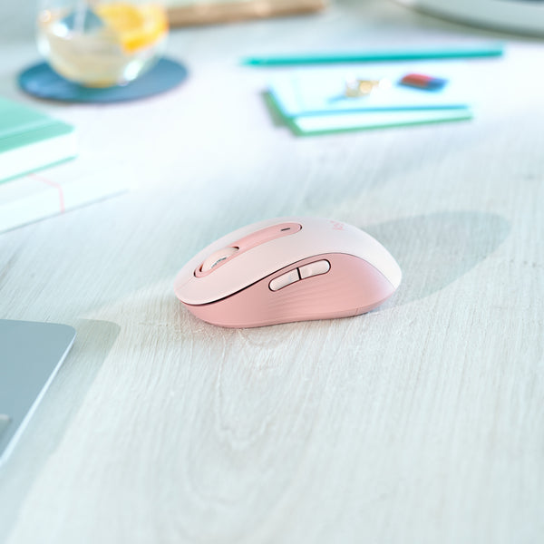 Logitech Signature M650 Wireless Mouse in Pink - Clove Technology