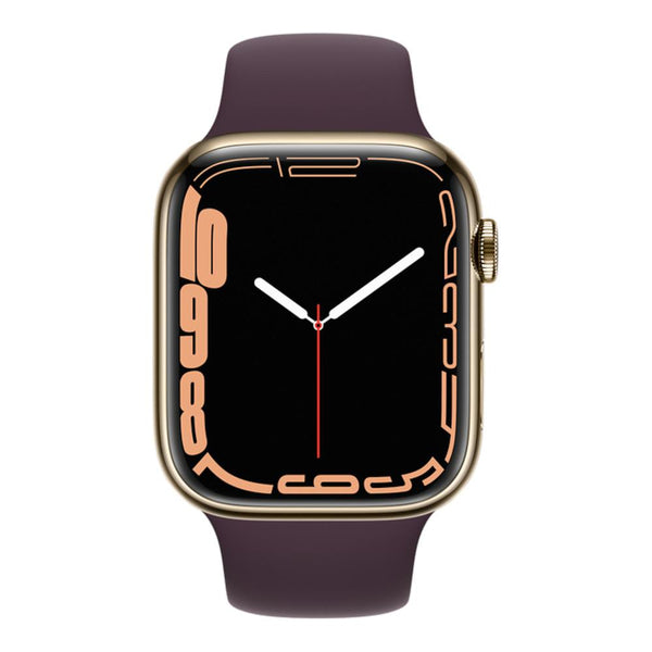Apple Watch Series 7 GPS + Cellular 45mm Gold Stainless Steel Case wit ...